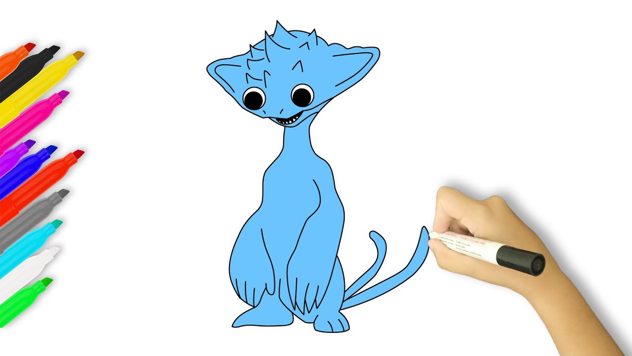 How to Draw Smiley Miley | Garten of Banban 4 - YouTube