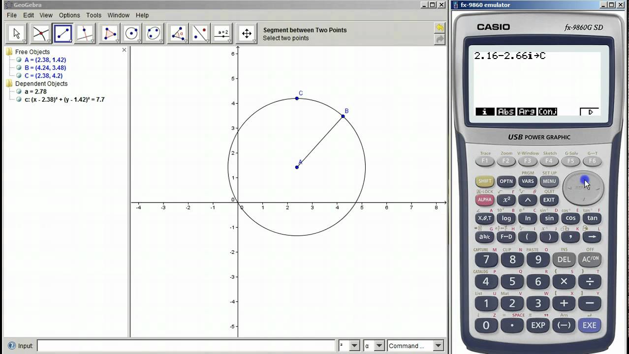 Complex Numbers, Casio, and GeoGebra - YouTube