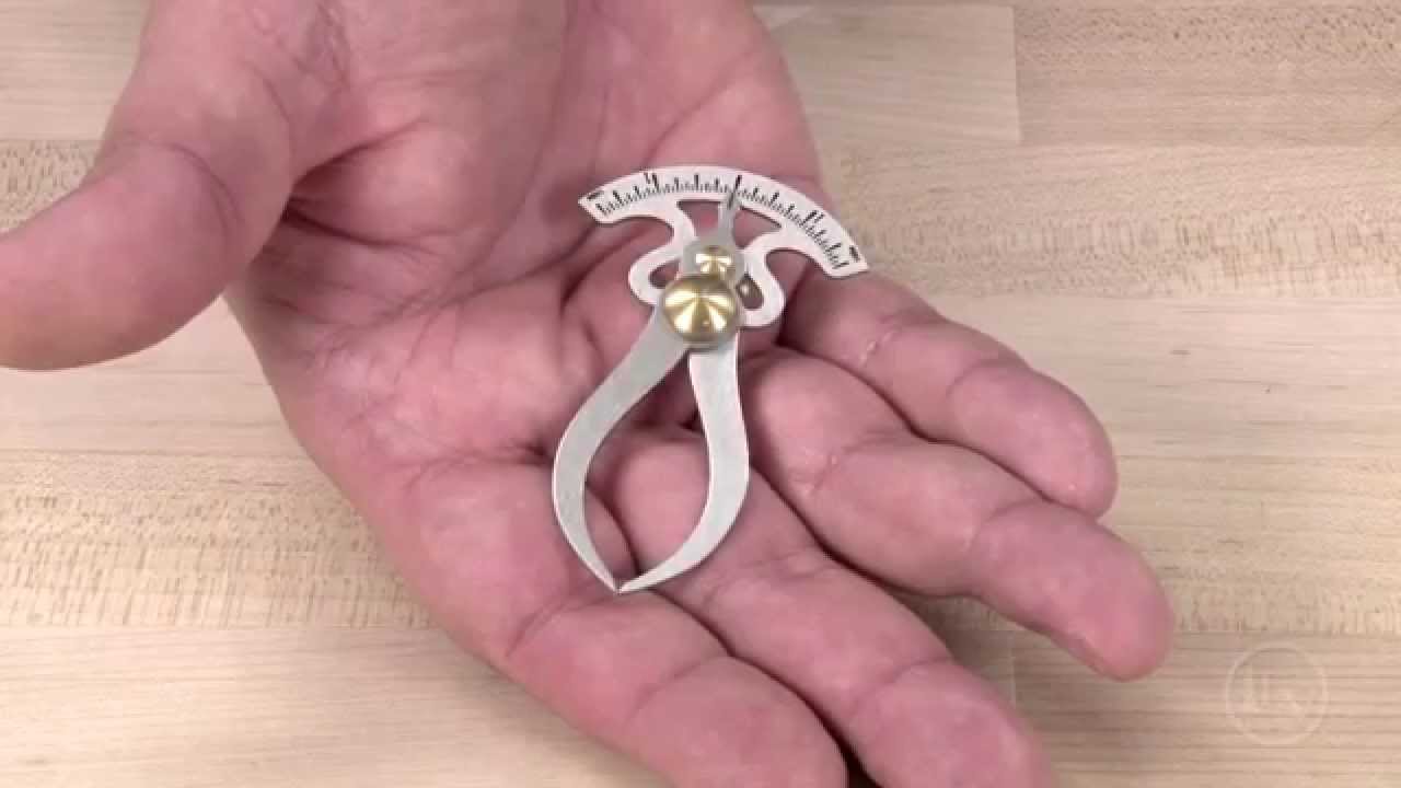 Lee Valley register caliper - YouTube