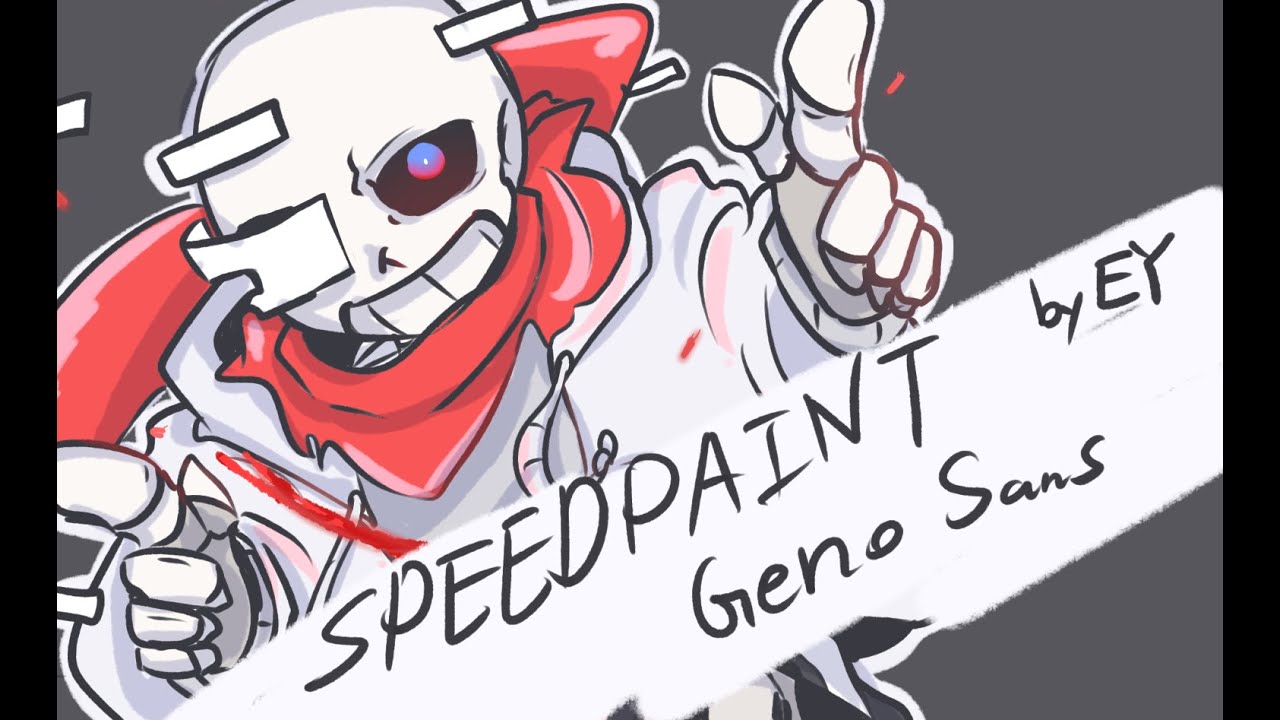 【Undertale AU SpeedPaint 】Geno!Sans in 30 mins - YouTube