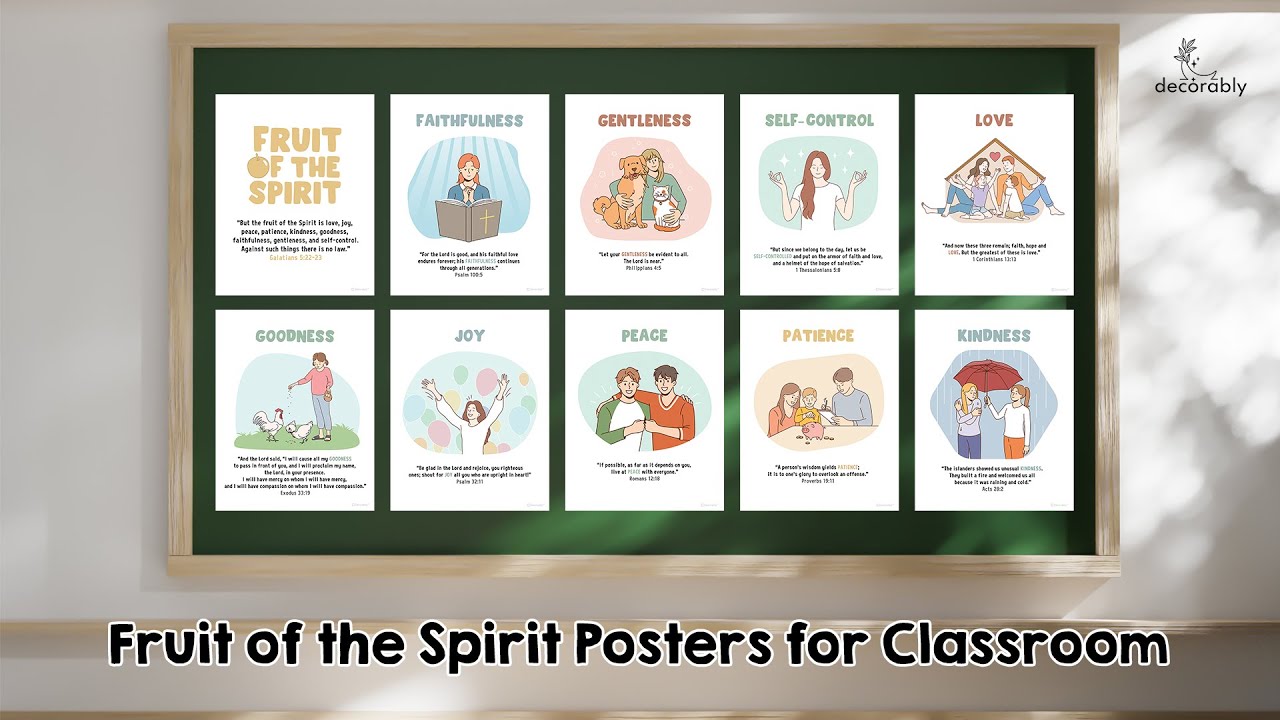 Inspire Kids with Fruit of the Spirit Posters: Perfect Sunday School ...