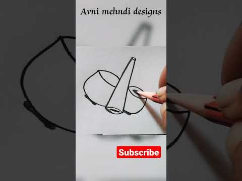 धोल सेहनाई# pencil shading design# short # @Avni mehndi designs - YouTube
