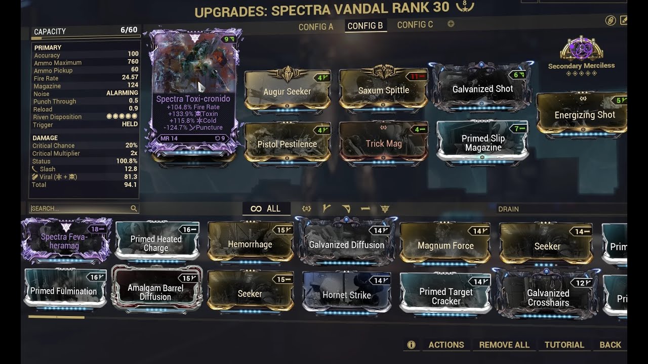 Warframe - Spectra Vandal -Puncture with Viral: Fastest Viral Primer ...