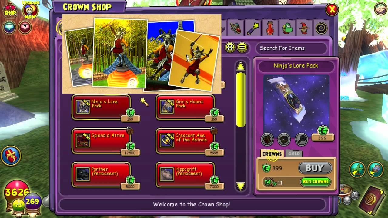 Wizard101: Ninja Lore Pack: New Spells, Pets, and Wands - YouTube