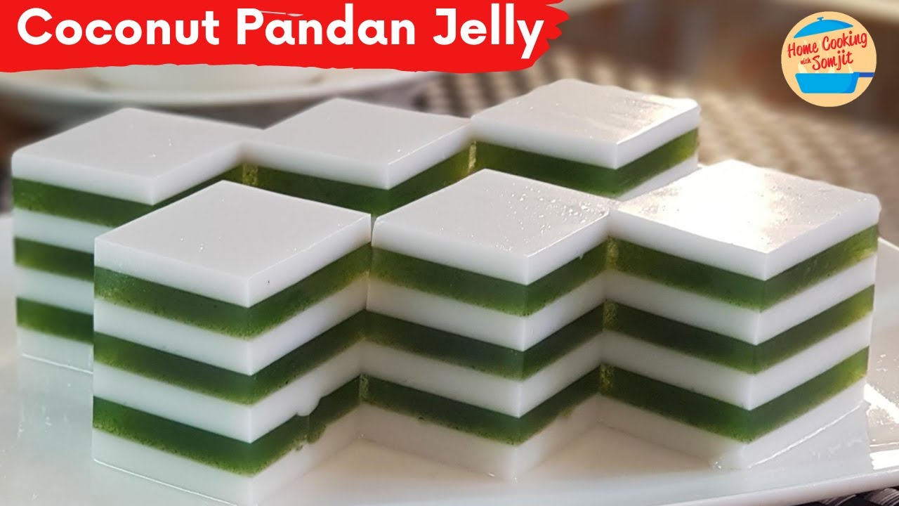Coconut Pandan Jelly - YouTube