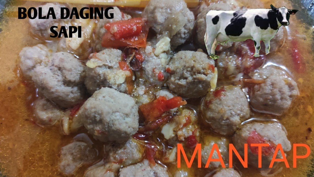 Cara membuat masakan bola bola daging sapi - YouTube