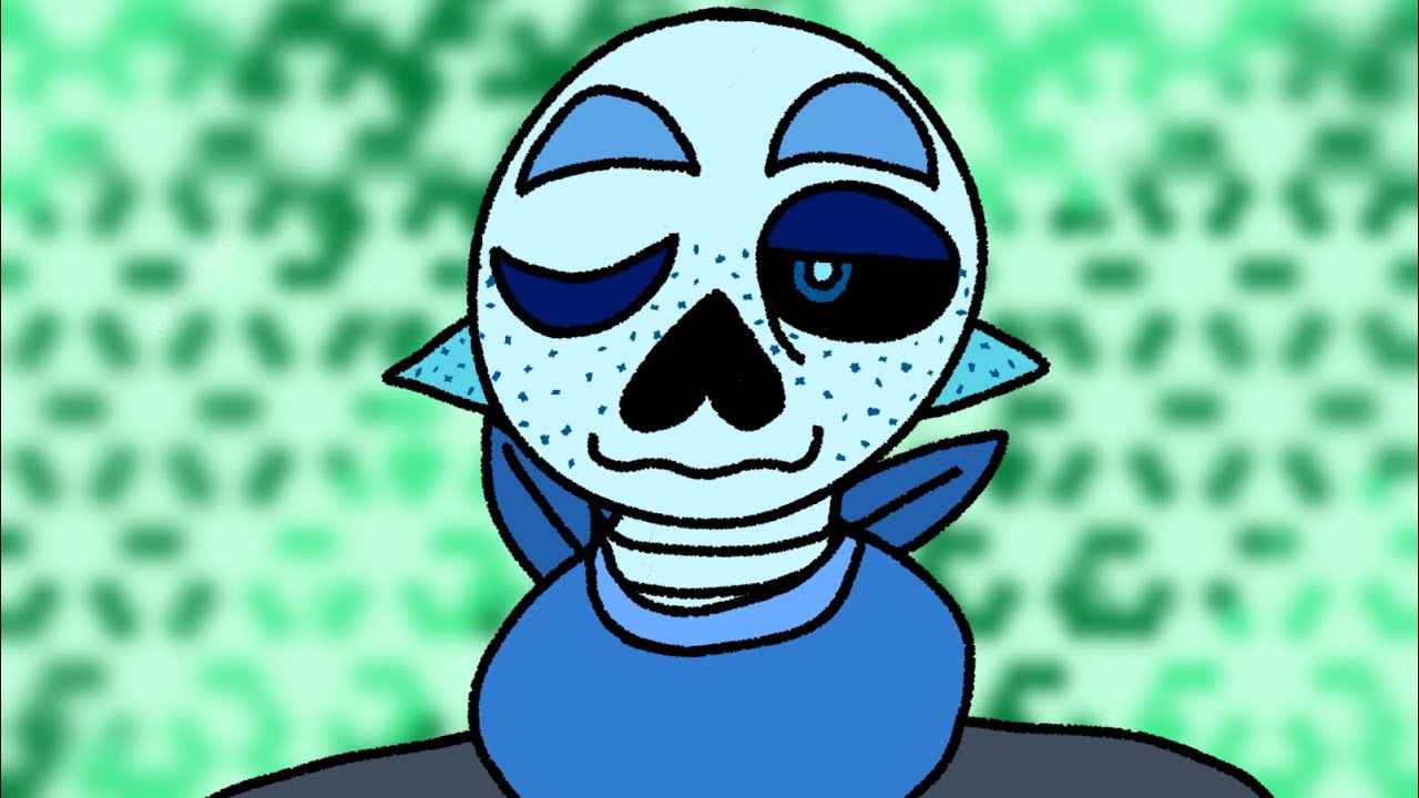 Indigo (my version of underswap!sans) [speedpaint] - YouTube