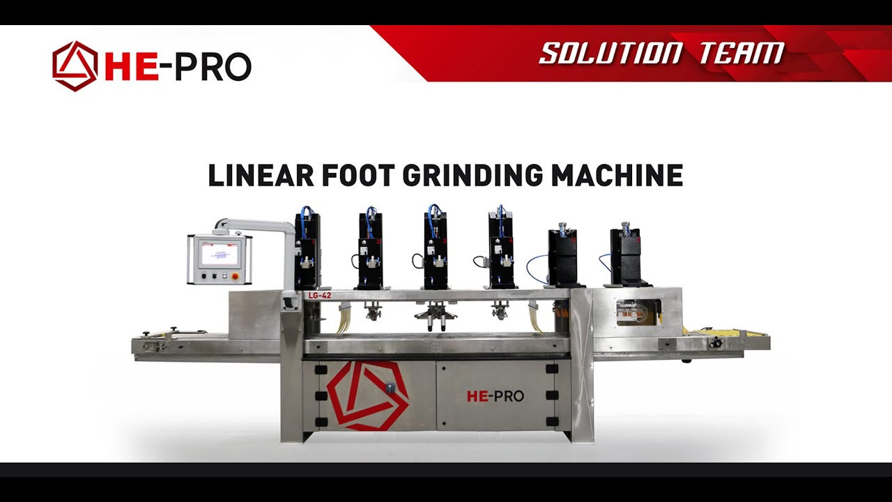 LINEAR FOOT GRINDING MACHINE - YouTube