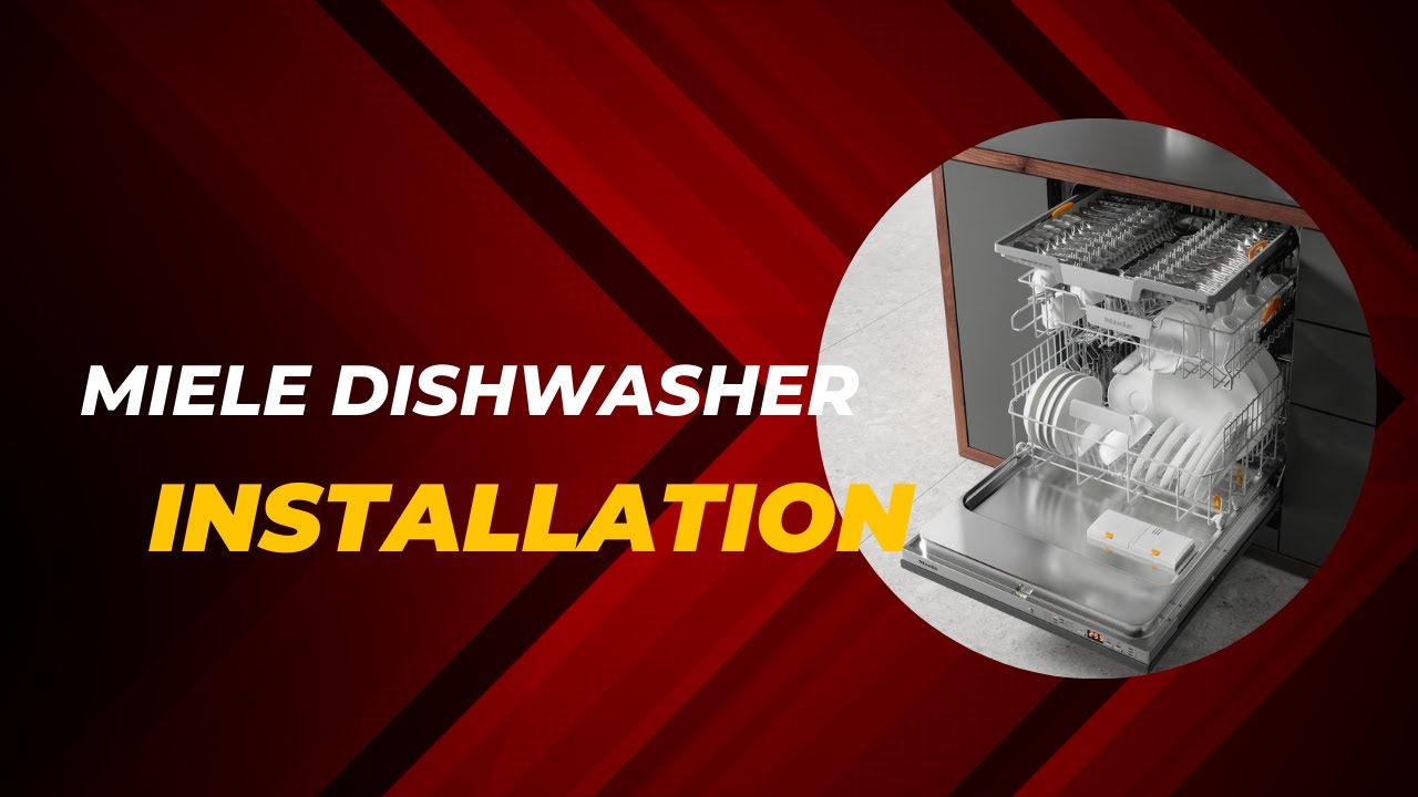 how to install kitchen appliances I miele dishwasher - YouTube