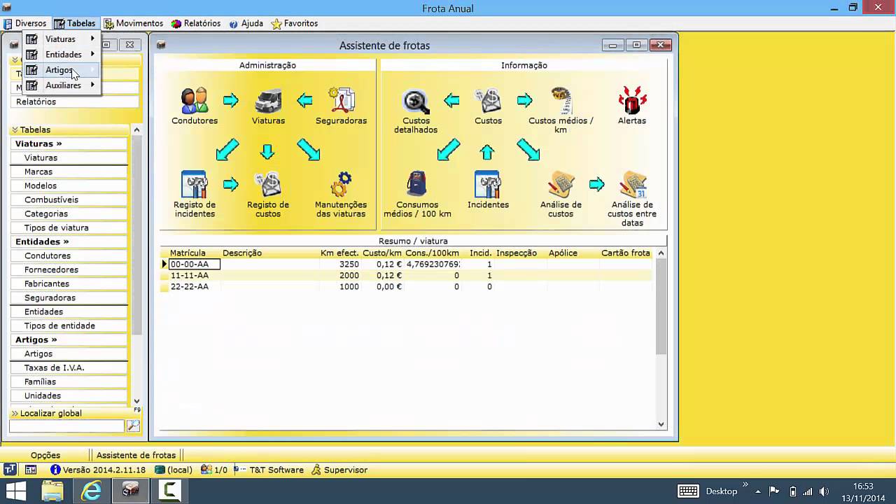 T&T Software - Utilização Geral dos Programas Frotas - YouTube