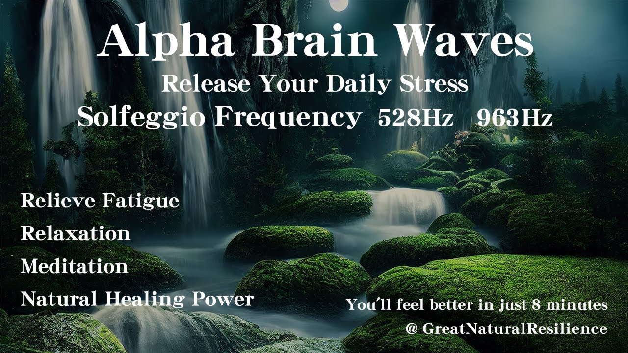 Alpha Brain Waves - Release Your Daily Stress - Solfeggio Frequency ...