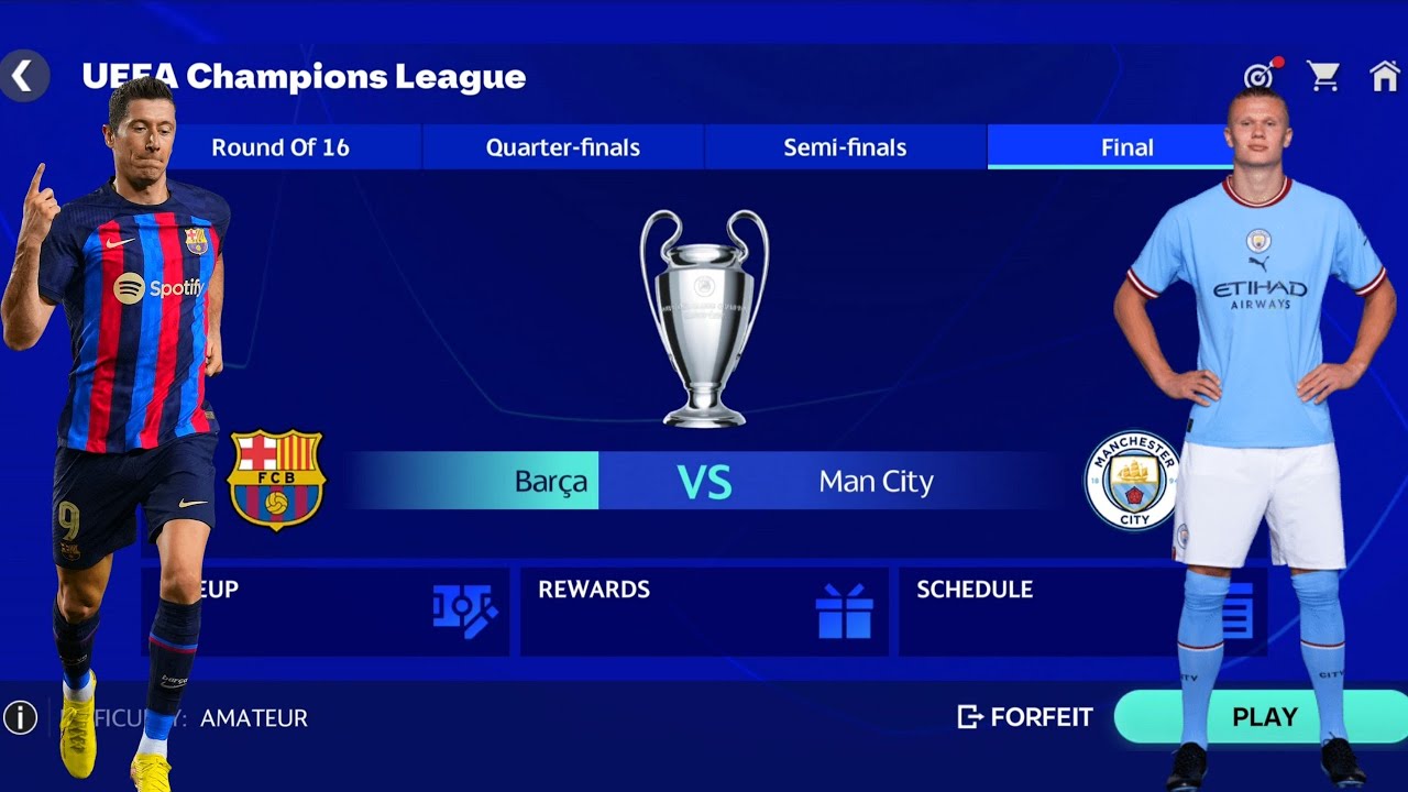 FC Mobile 24 - Bacelona vs Manchester City - UEFA Champions League ...