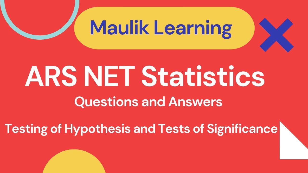 Testing of Hypothesis || Parametric Tests || Non-parametric Tests ...