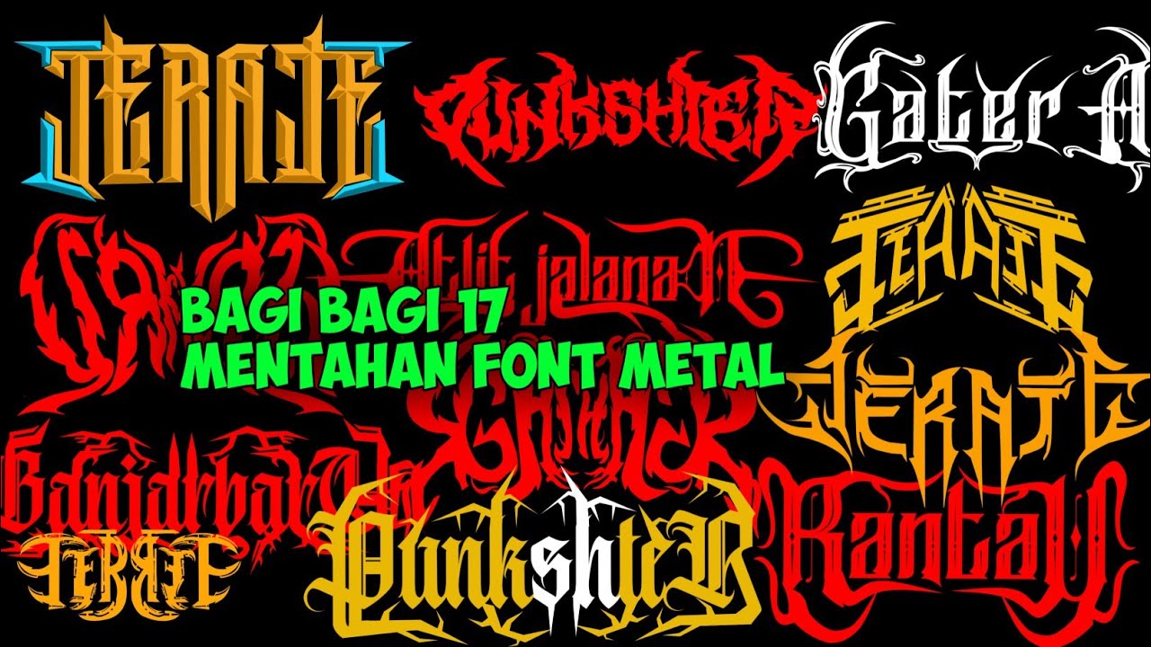 MENTAHAN FONT METAL || PSHT|| LENGKAP DENGAN TUTORIAL - YouTube
