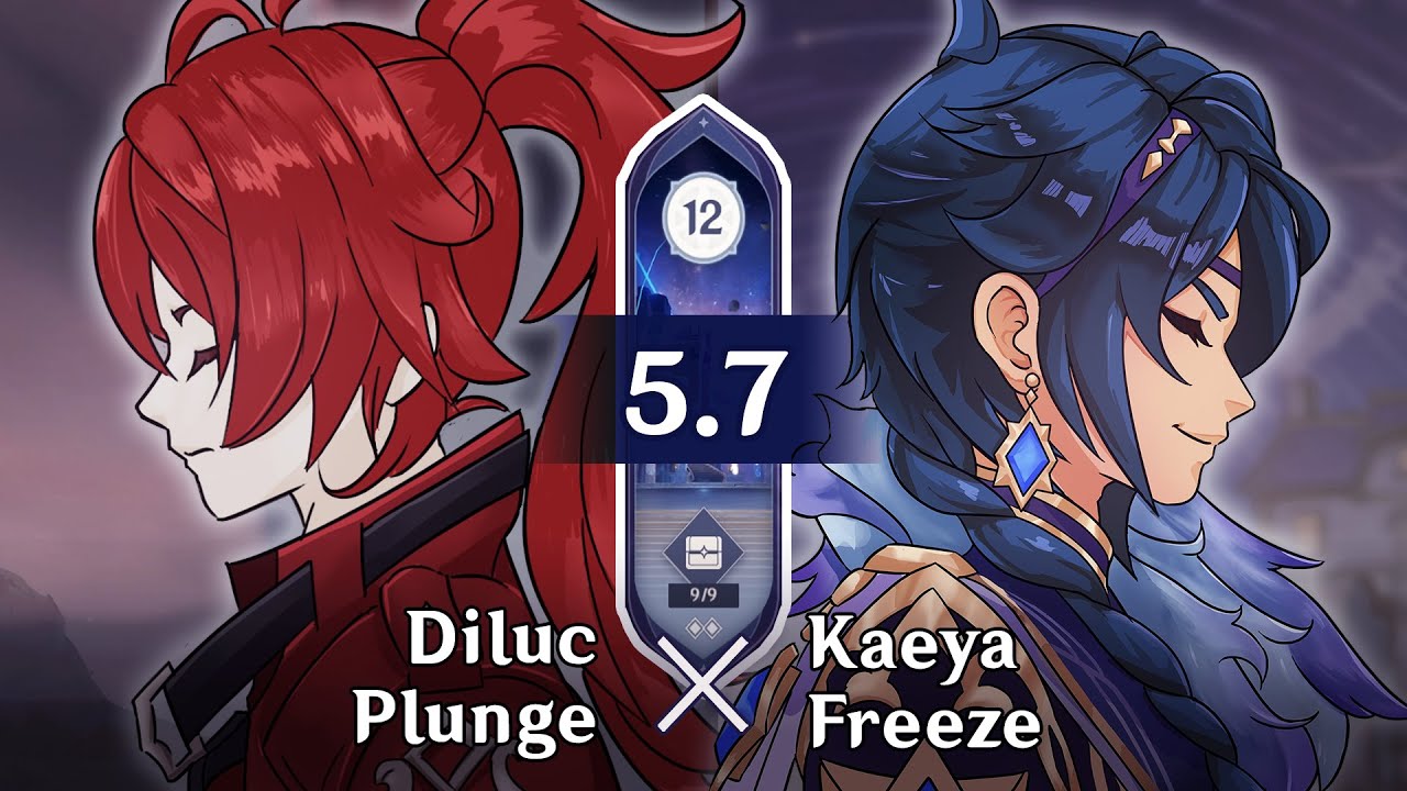 Diluc (Top) - Kaeya (Bottom) | Spiral Abyss 5.7a | Genshin Impact - YouTube