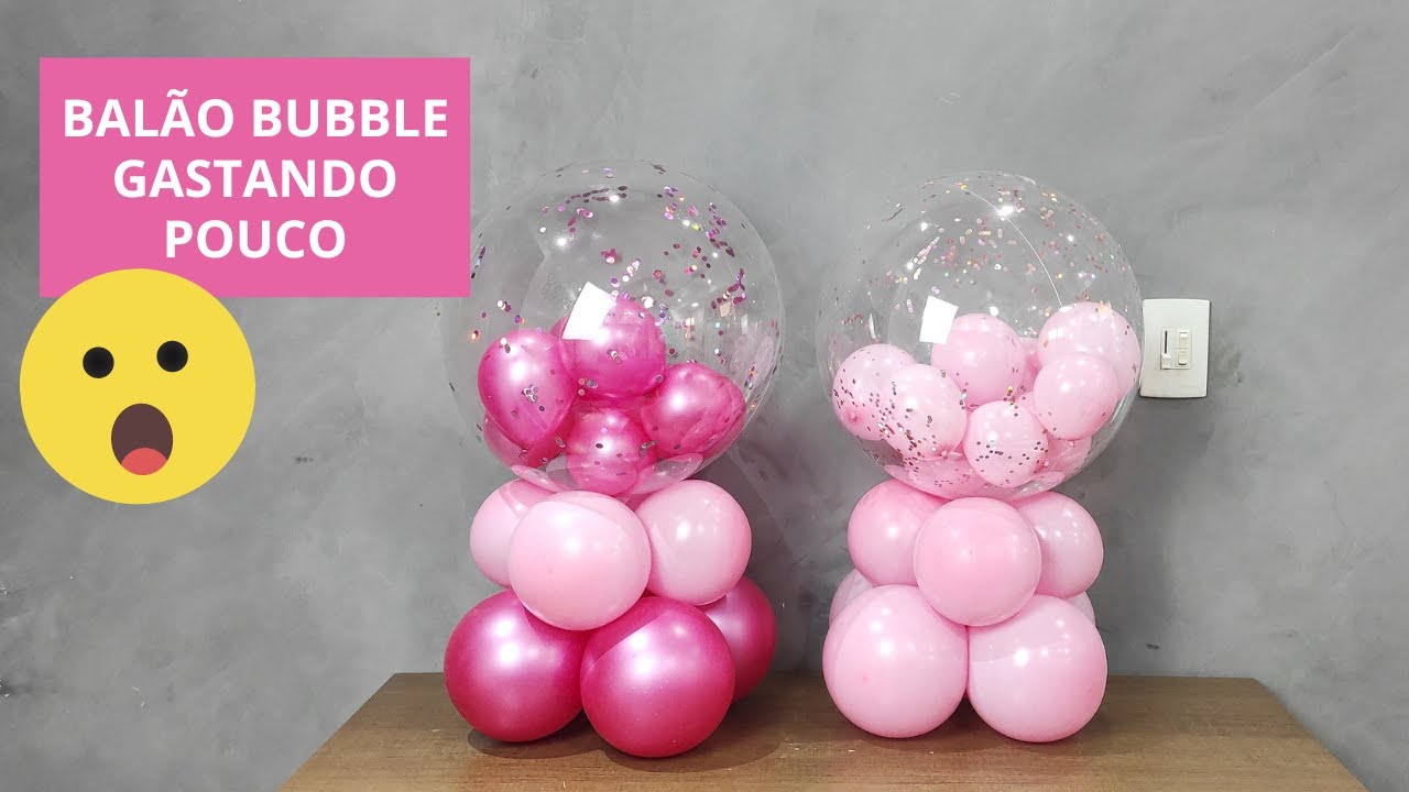 COMO FAZER UM BALÃO BUBBLE PERSONALIZADO FÁCIL - YouTube