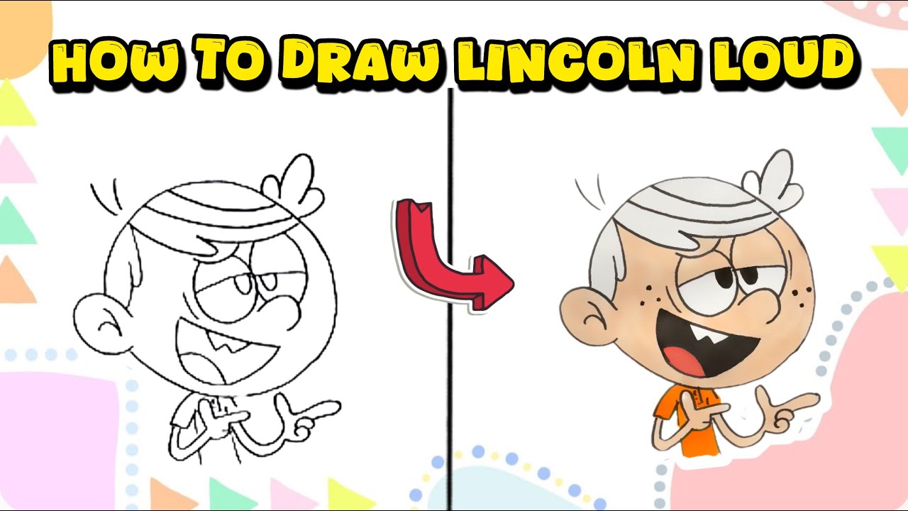 How to Draw Lincoln Loud from The Loud House – Cartoon Art - YouTube