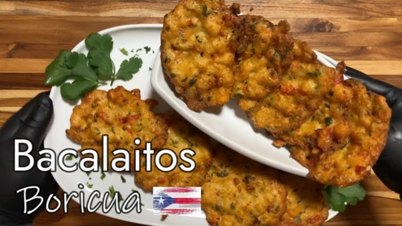 BACALAITOS Puertorriqueños (Puerto Rican Cod fish Fritters) - YouTube