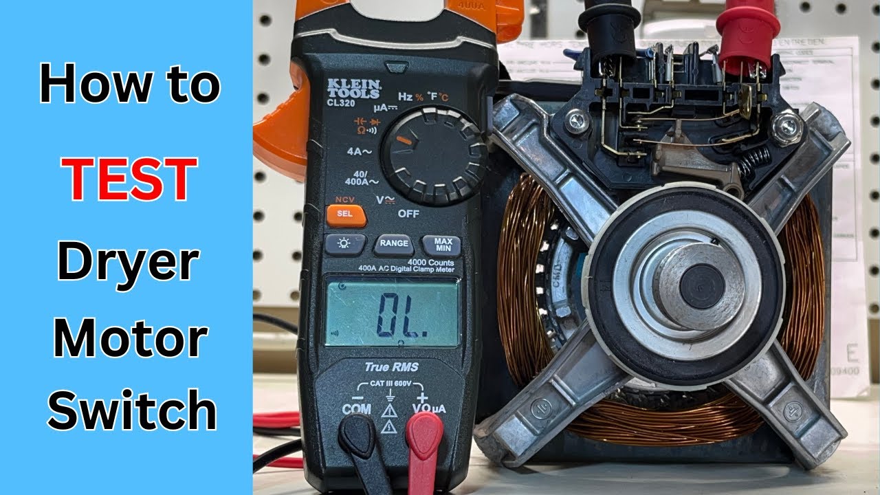 How to Test A Dryer Motor Switch - Dryer No Heat Troubleshooting 2/2 ...