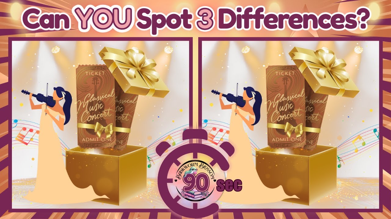 Find the 3 Differences | Puzzle Challenge | Classical Music Month ...