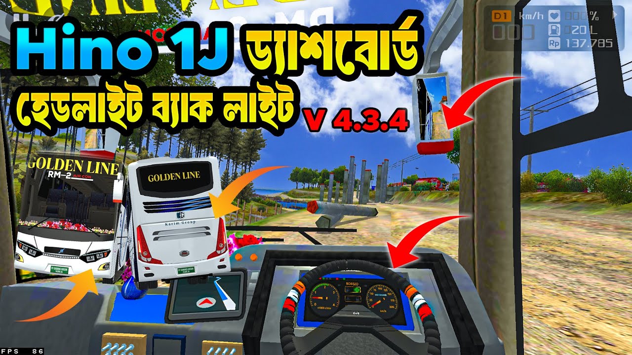 How to Add Bangladeshi Hino Ak 1j Bus In Bus Simulator Indonesia ...