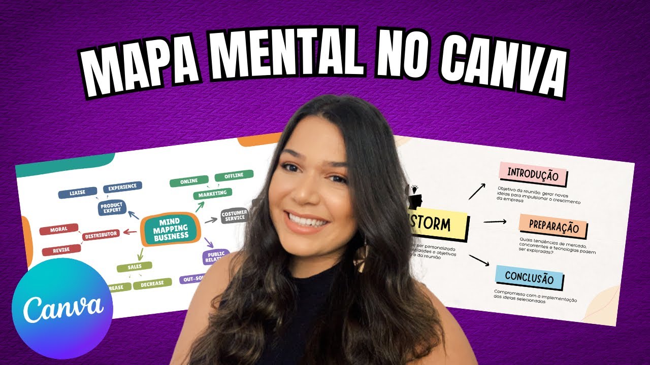 Como fazer MAPA MENTAL no CANVA em 2023 | 3 formas diferentes de criar ...