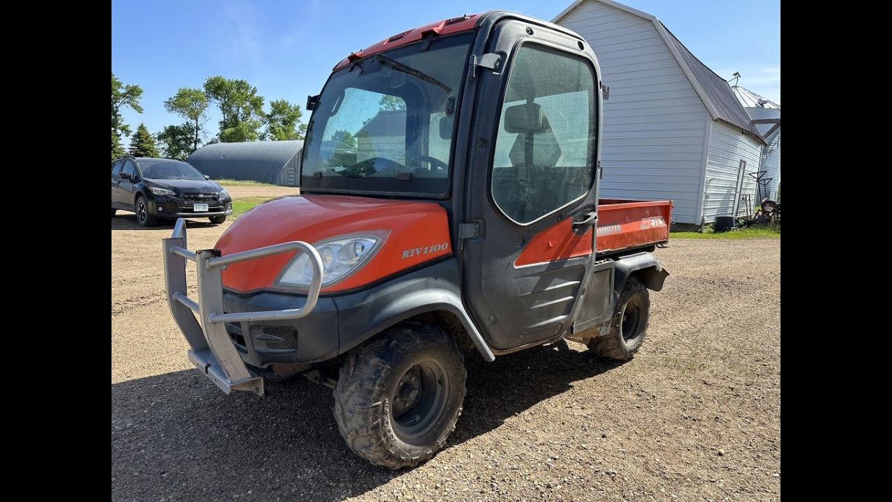 Kubota RTV1100 Side x Side, 2,673 Hours, 4x4, Diesel, Hydraulic Dump ...