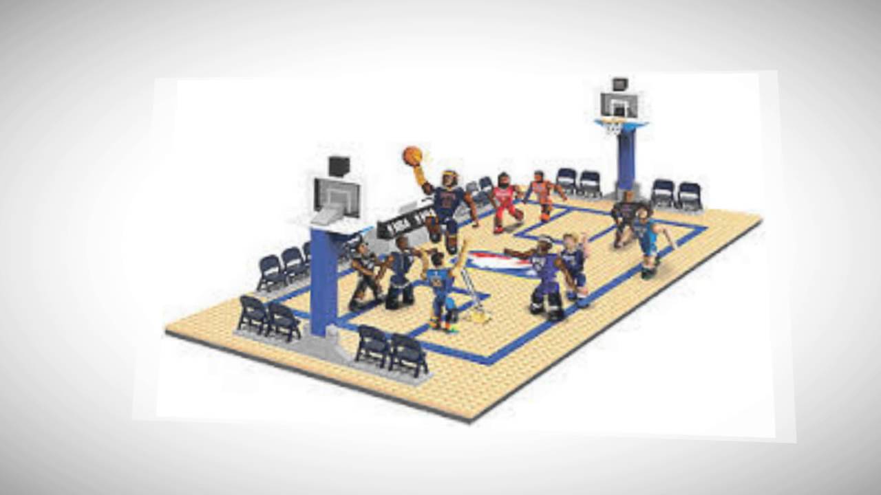 NBA C3 Construction Elite Edition Full Court Building Set - YouTube