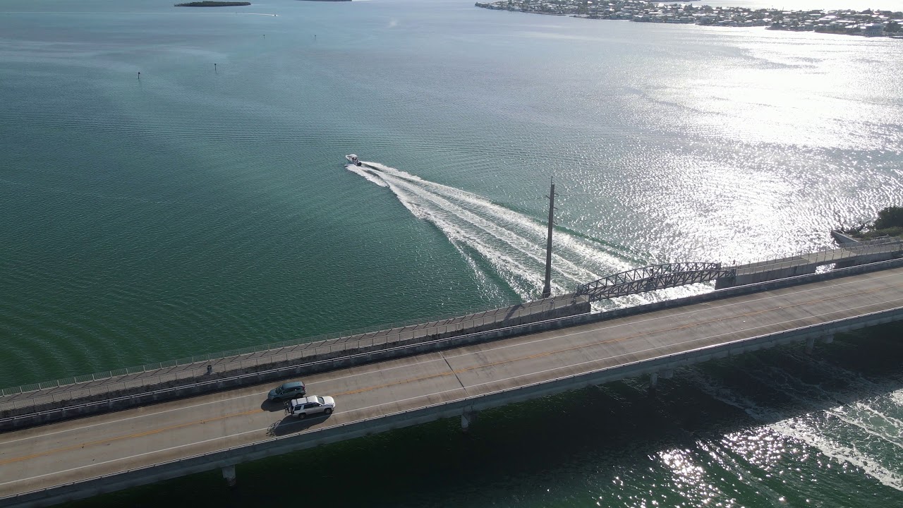 Kemp Channel Fishing Bridge: Birds Eye View - YouTube