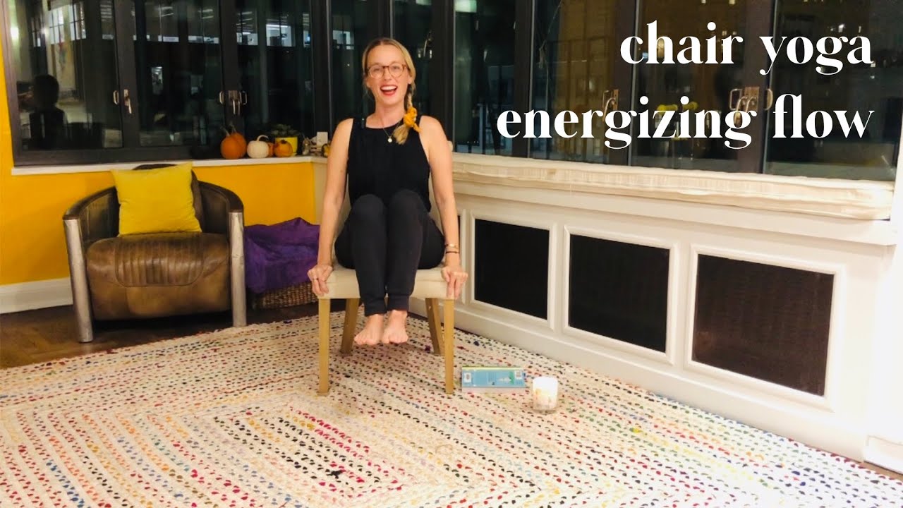 Chair Yoga Energizing Flow (12 minutes) - YouTube
