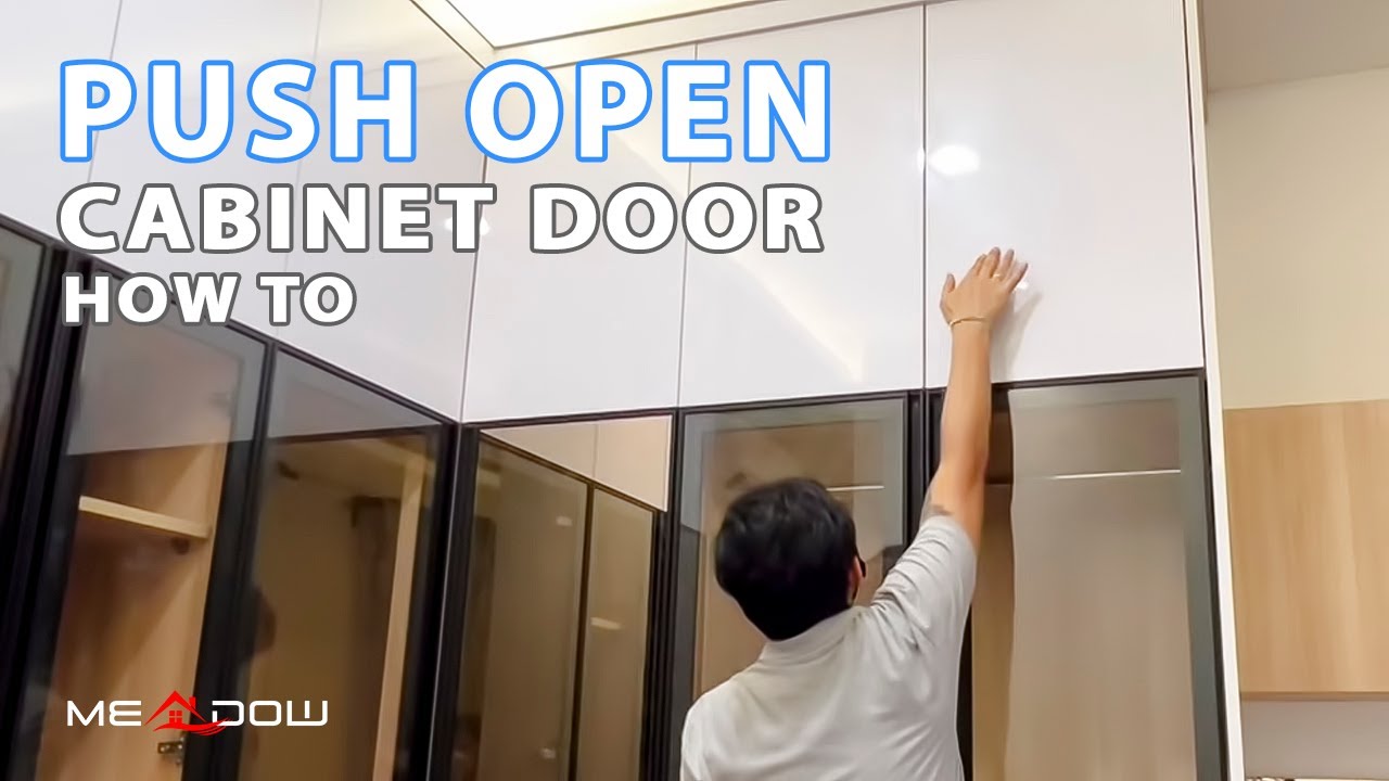 Cara Membuat Pintu Push Open // Installation Push Latch - YouTube