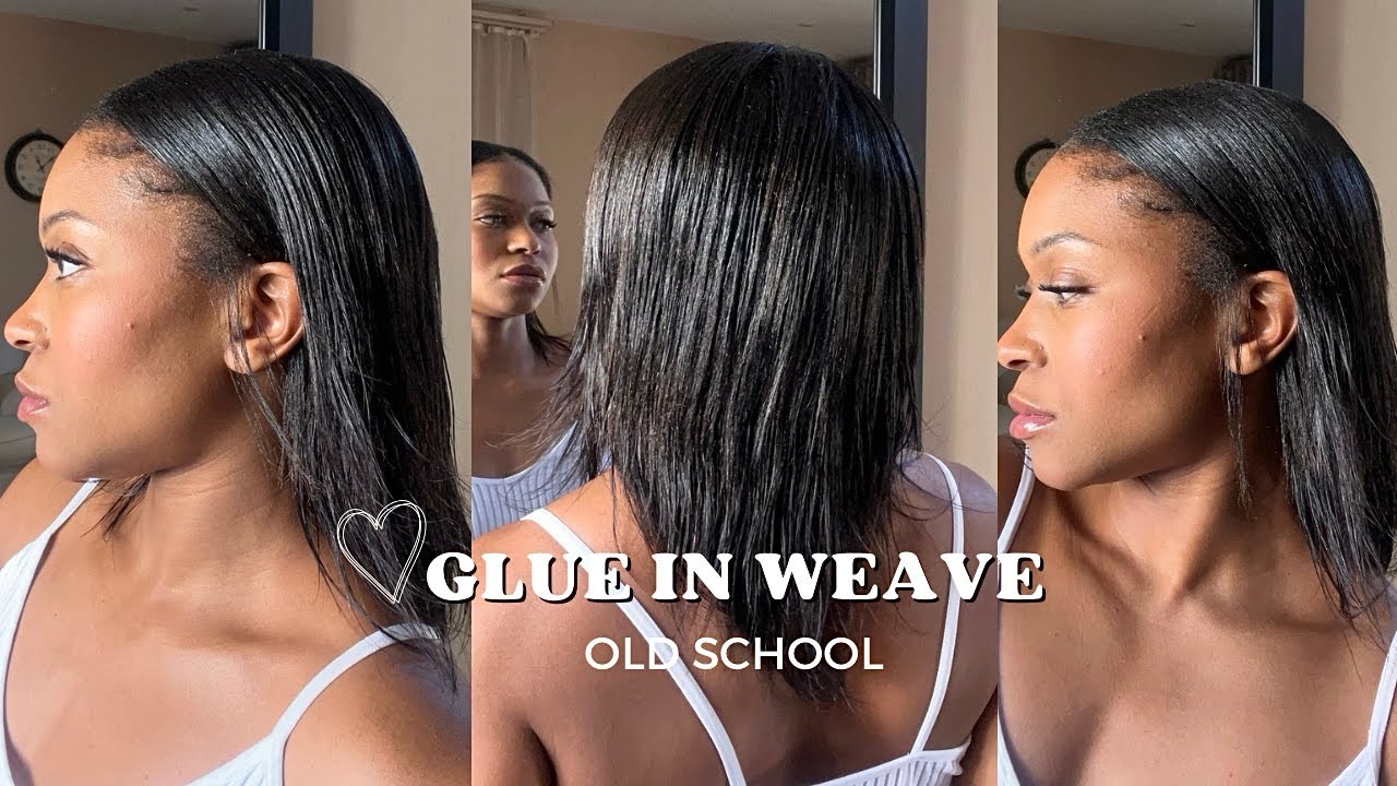 Old School Glue In Weave | Quick Weave #hairstyle #hairtutorial #hair # ...