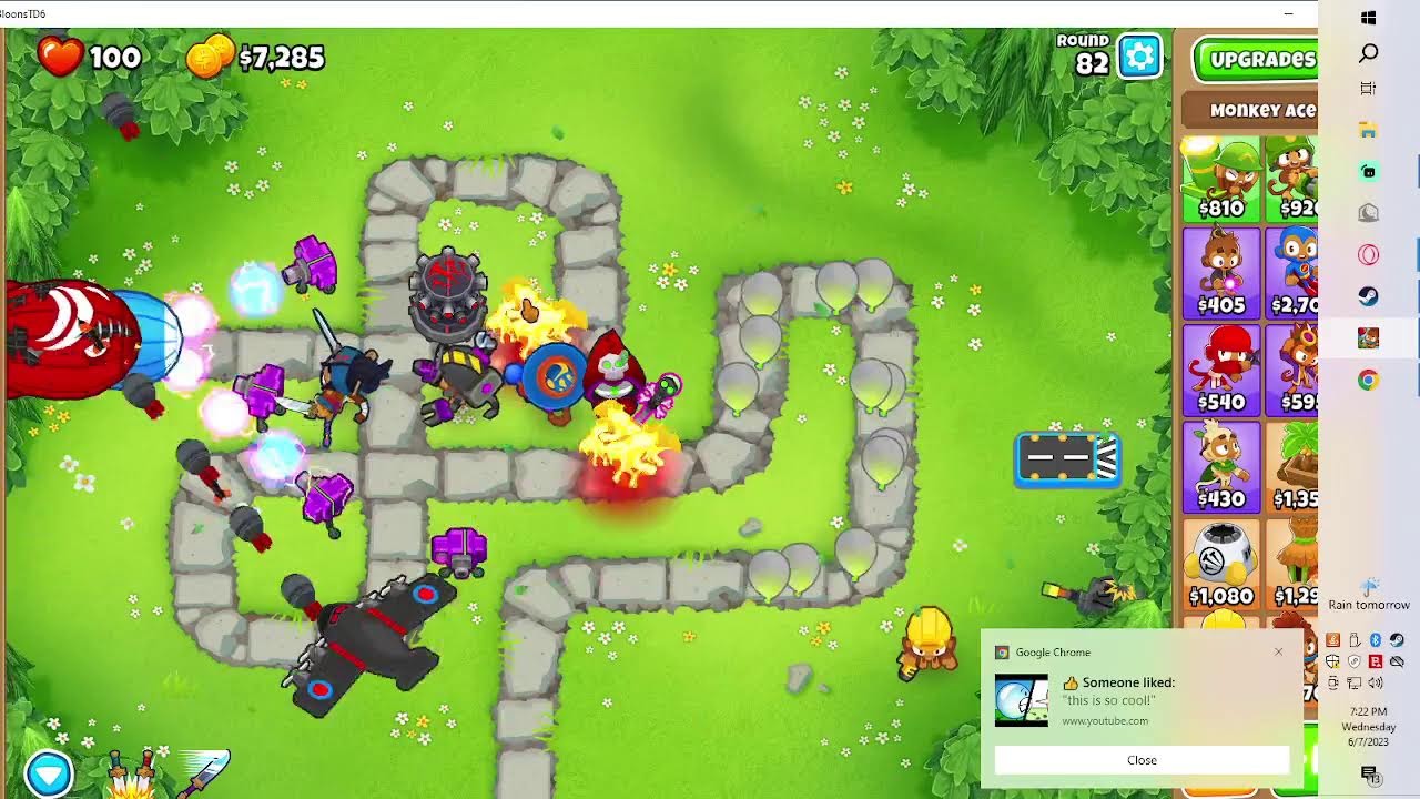 going for a high round in btd6 - YouTube