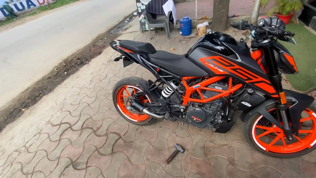 Testing AUSTIN RACING Exhaust In Duke 250 Bs6 with Link Pipe 🔥 - YouTube