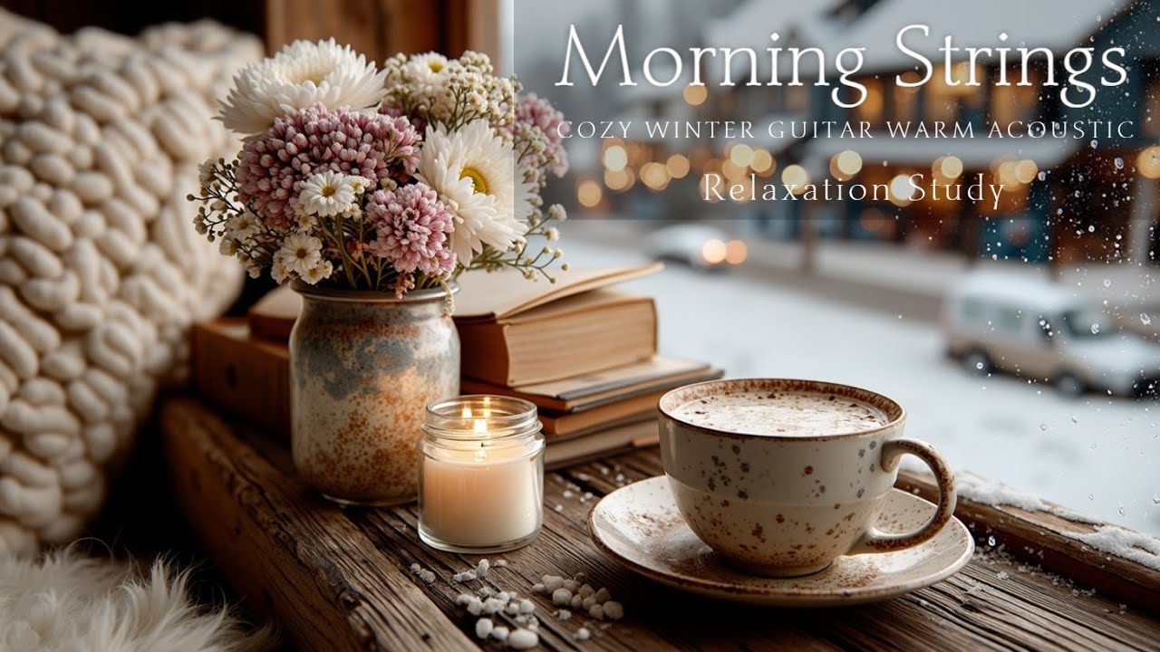 December Cozy Winter Morning Guitar & Warm Acoustic Instrumental for ...