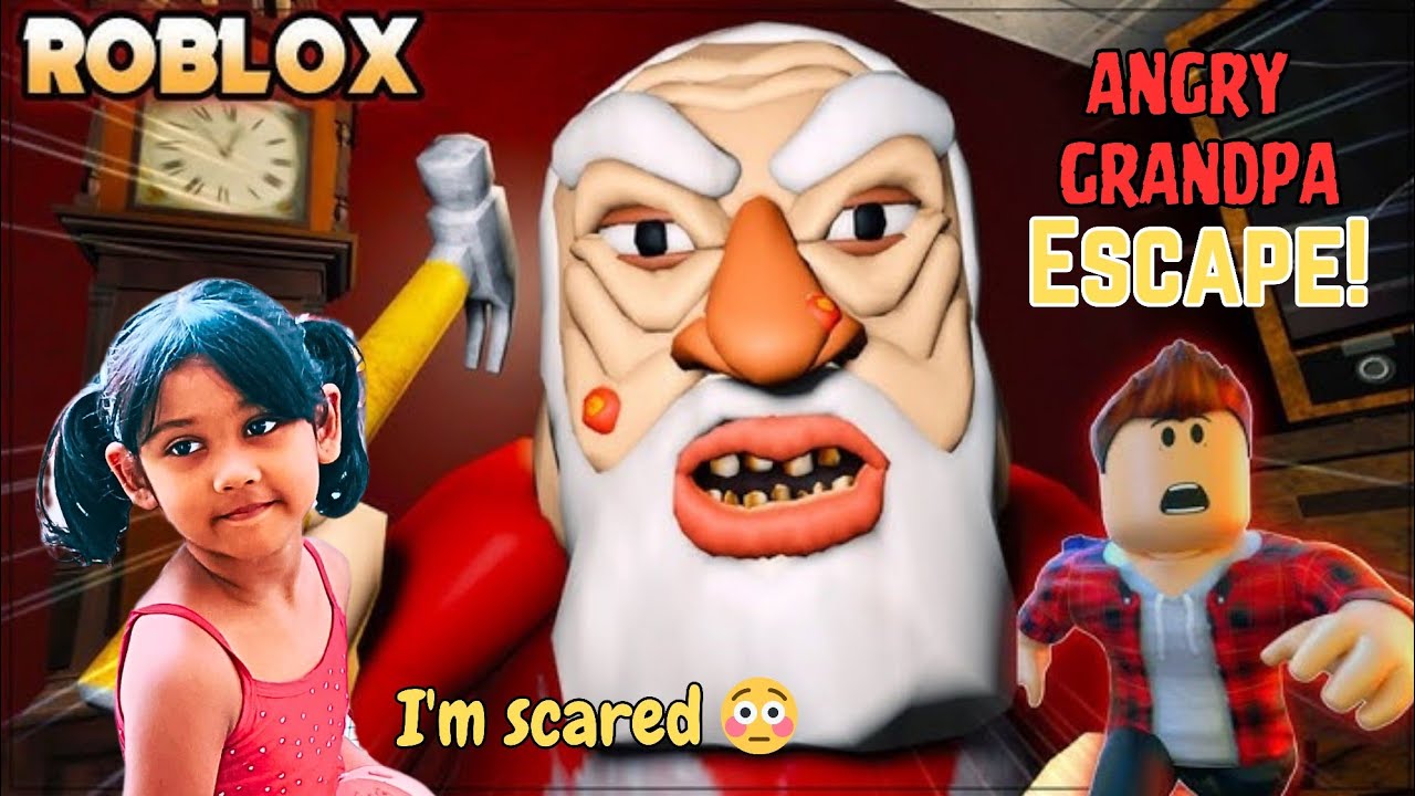 Escaping Angry grandpa in roblox| Scary Obby 😲😱 - YouTube