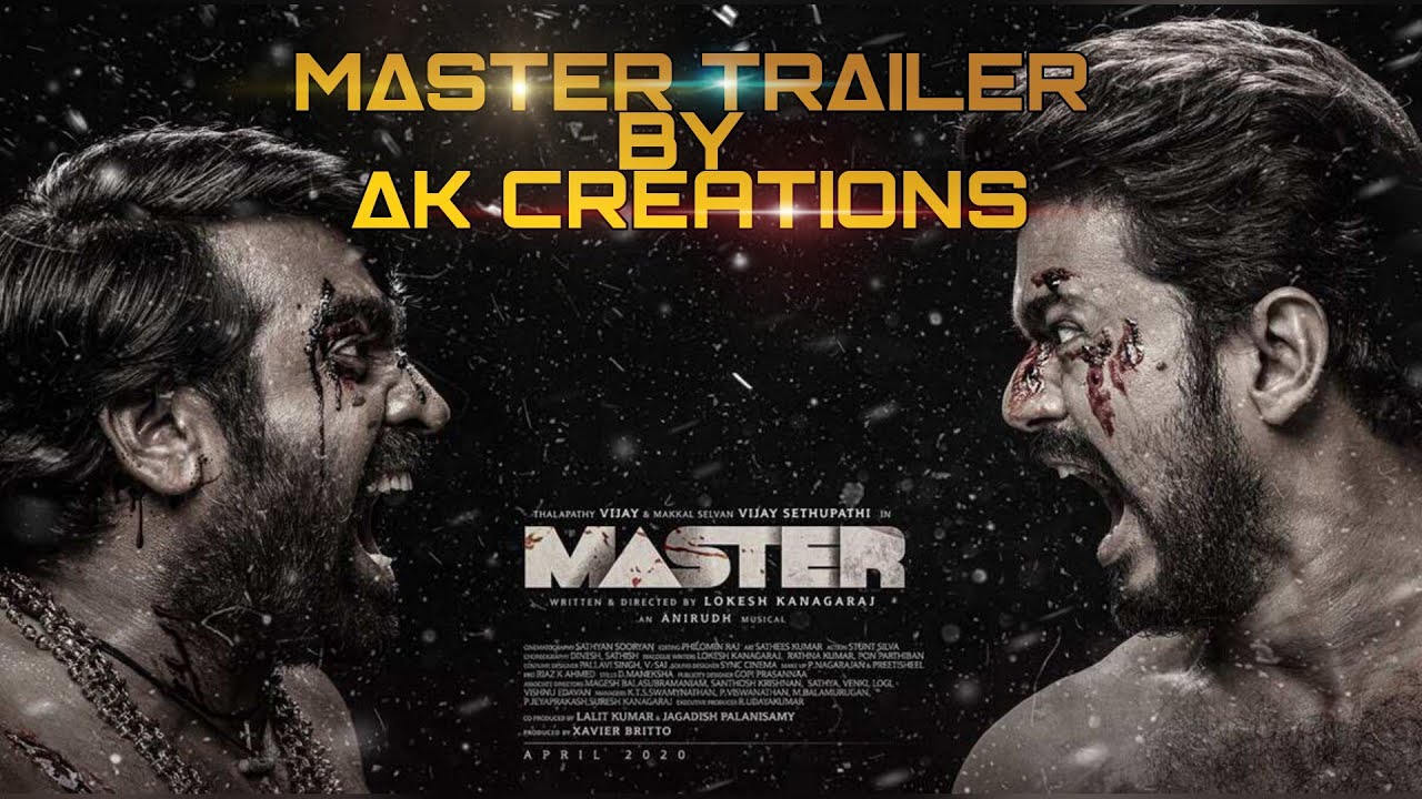 MASTER Trailer | By AK creations | Thalapathy vijay | Vijay Sethupathi ...