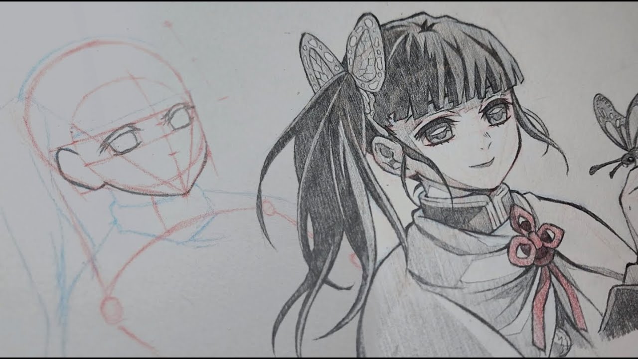 How To Draw Kanao Tsuyuri | Anatomy Guide For Beginners - YouTube