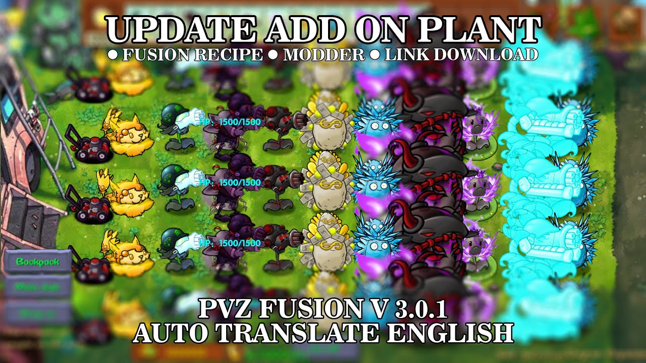 UPDATE ADD ON PVZ FUSION 3.0.1 || ADD SUPERPLANT + MODDER || FUSION ...