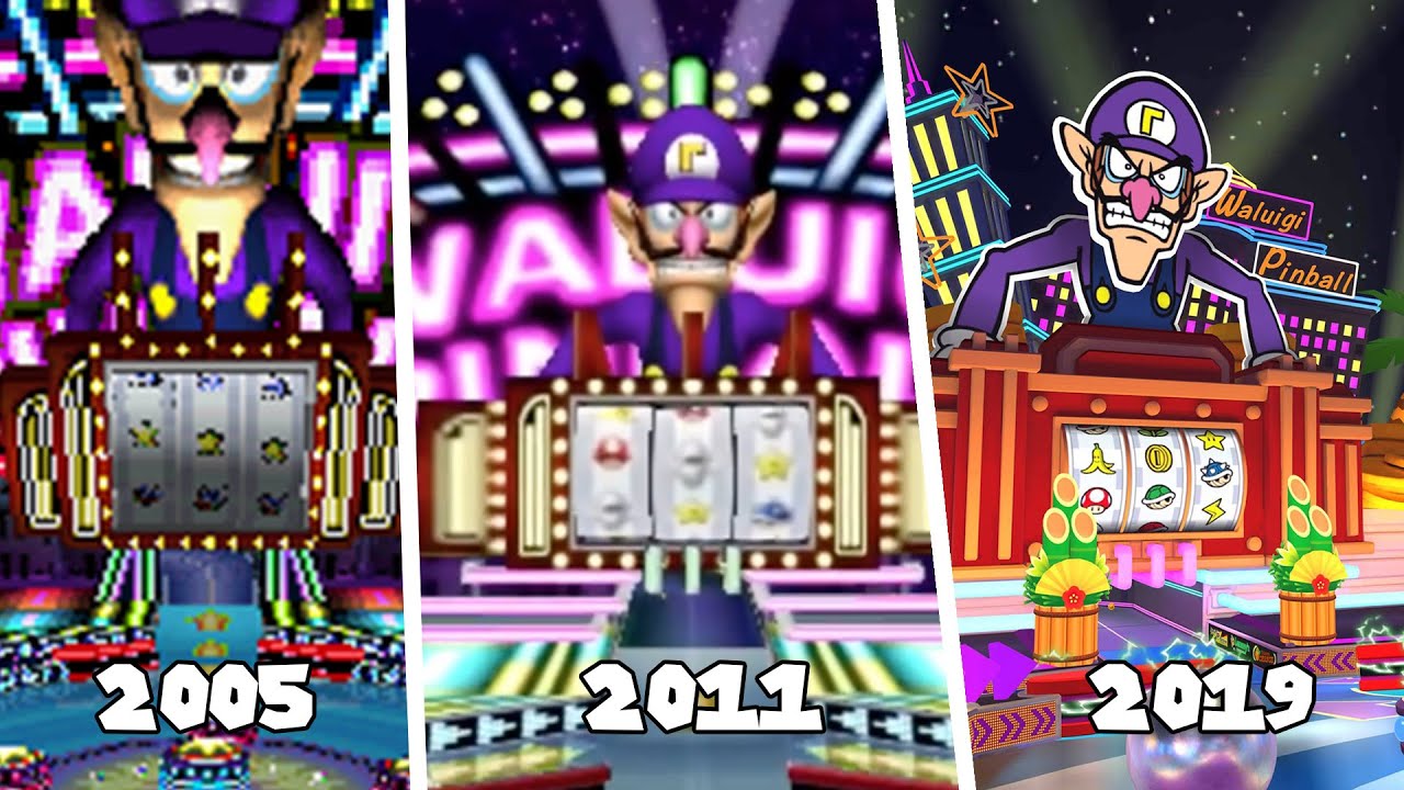 WALUIGI PINBALL EVOLUTION (2005 - 2019) - YouTube