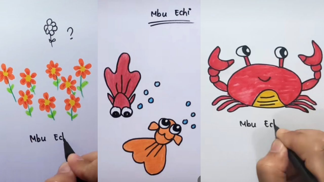 Trik Menggambar Yang Menyenangkan Dan Mudah . Tutorial menggambar mudah ...