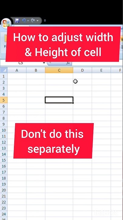 automatically adjust cell width and height in excel #excel #exceltutoring #exceltutorial #shorts ...