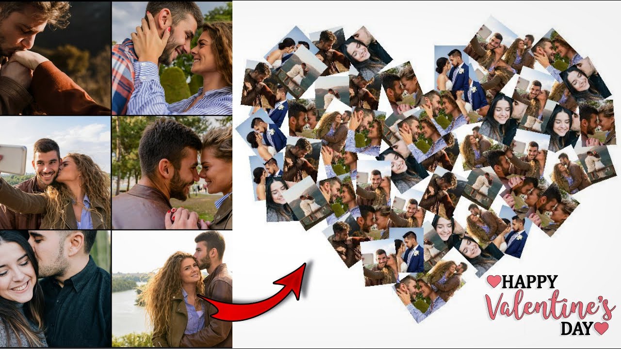 Couple photo editing | collage photo editing | Valentine's day | couple ...