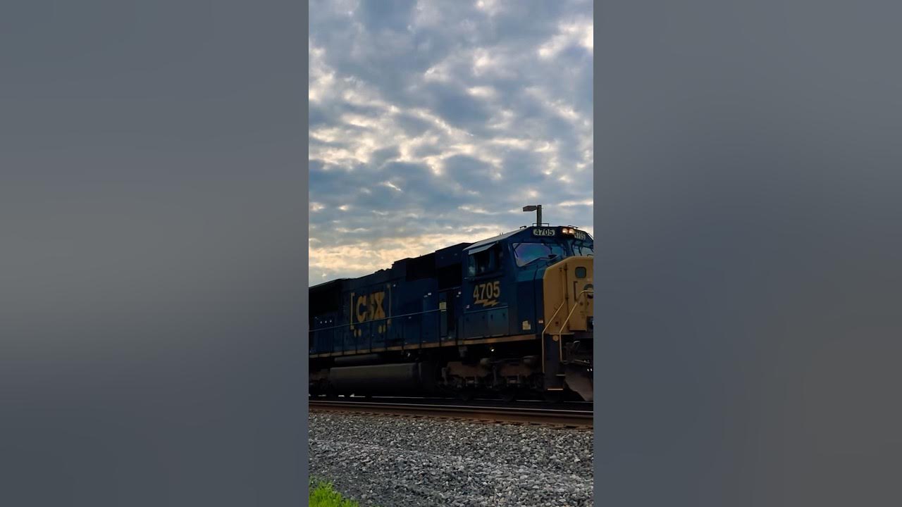 Another CSX Flared SD70AC Leading An Ethanol Train… - YouTube