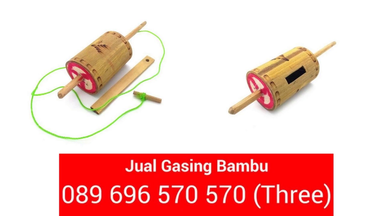 089 696 570 570 (Three), Jual Gasing Bambu, Mainan Gasing Bambu - YouTube