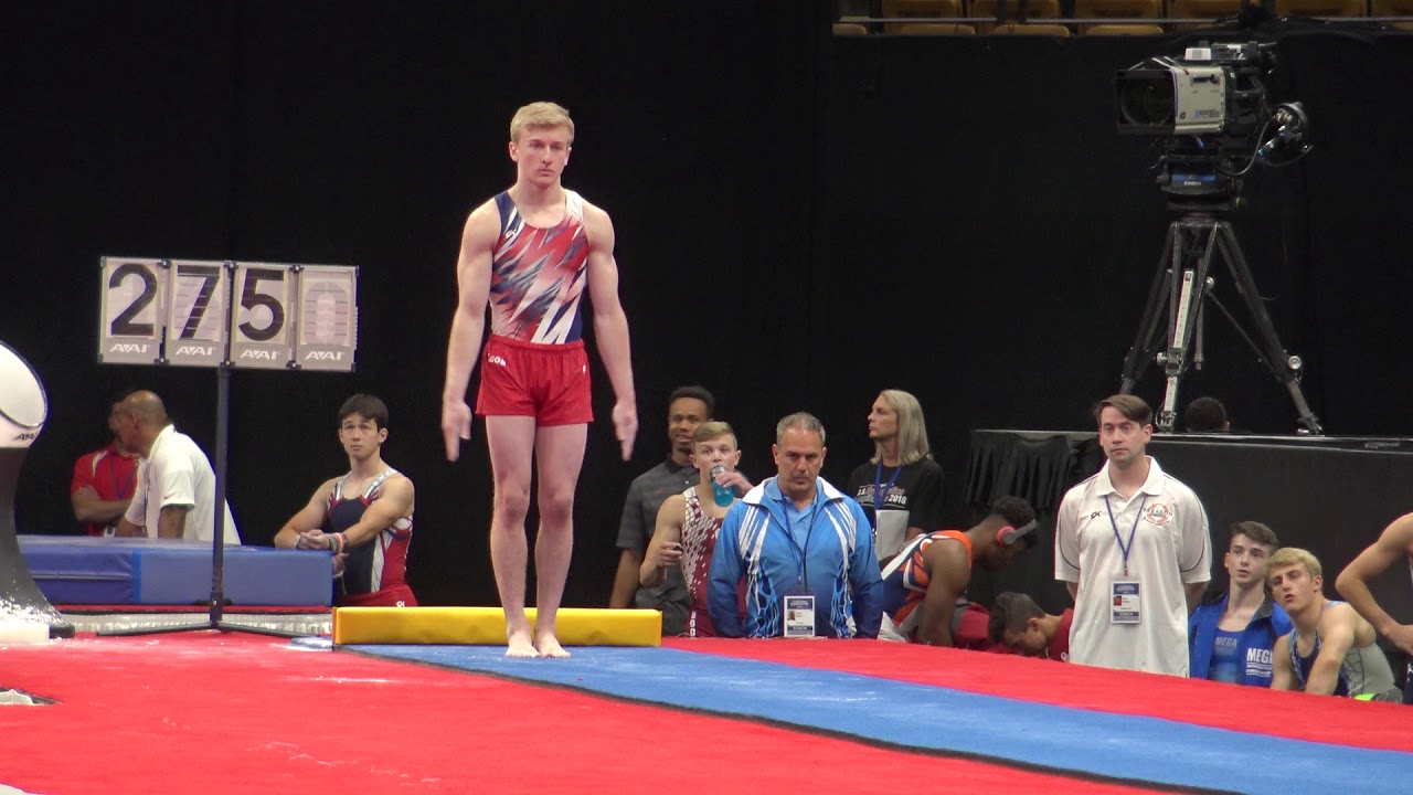 Riley Loos - Vault – 2018 U.S. Gymnastics Championships – Junior Men ...