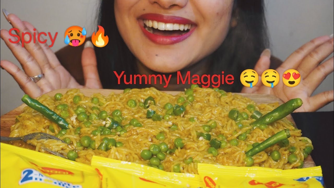 EATING SPICY🔥 MAGGI 🍜 | ASMR MAGGI | MAGGI EATING SHOW | MAGGI MUKBANG ...
