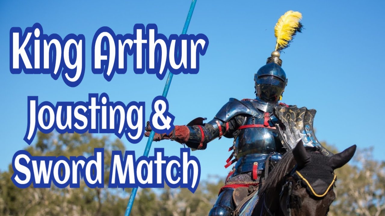 King Arthur Jousting & Sword Matches at Medieval Fayre in Glastonbury ...