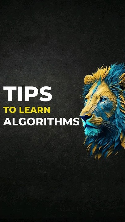 TIPS to learn Algorithms #youtubeshorts #ytshorts - YouTube
