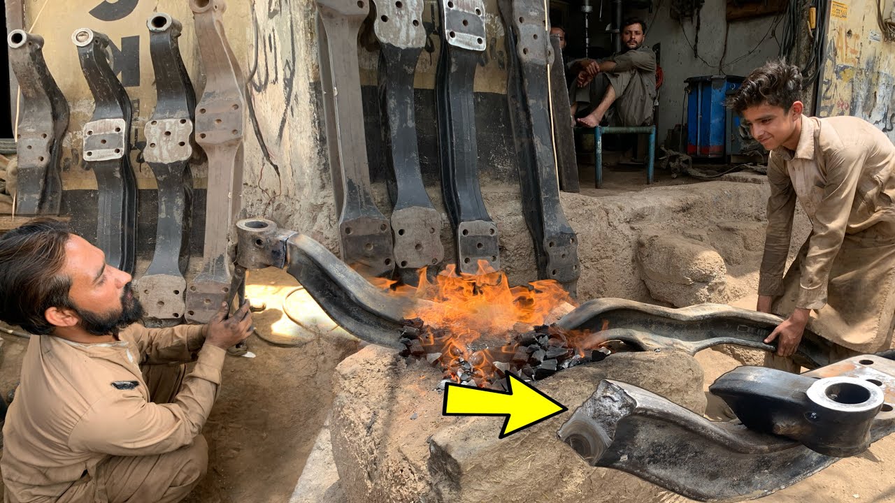 This man is expert in repairing truck front axle with amazing techniques || PAKTECH - YouTube